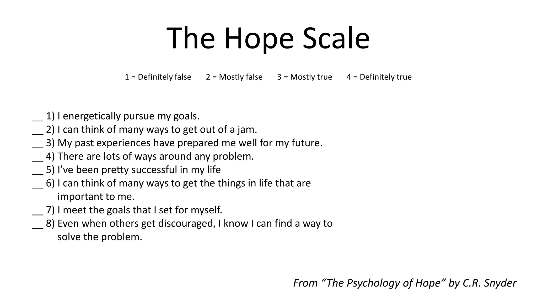 The power of Hope | PPTX