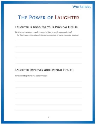 The power-of-laughter-worksheet | PDF