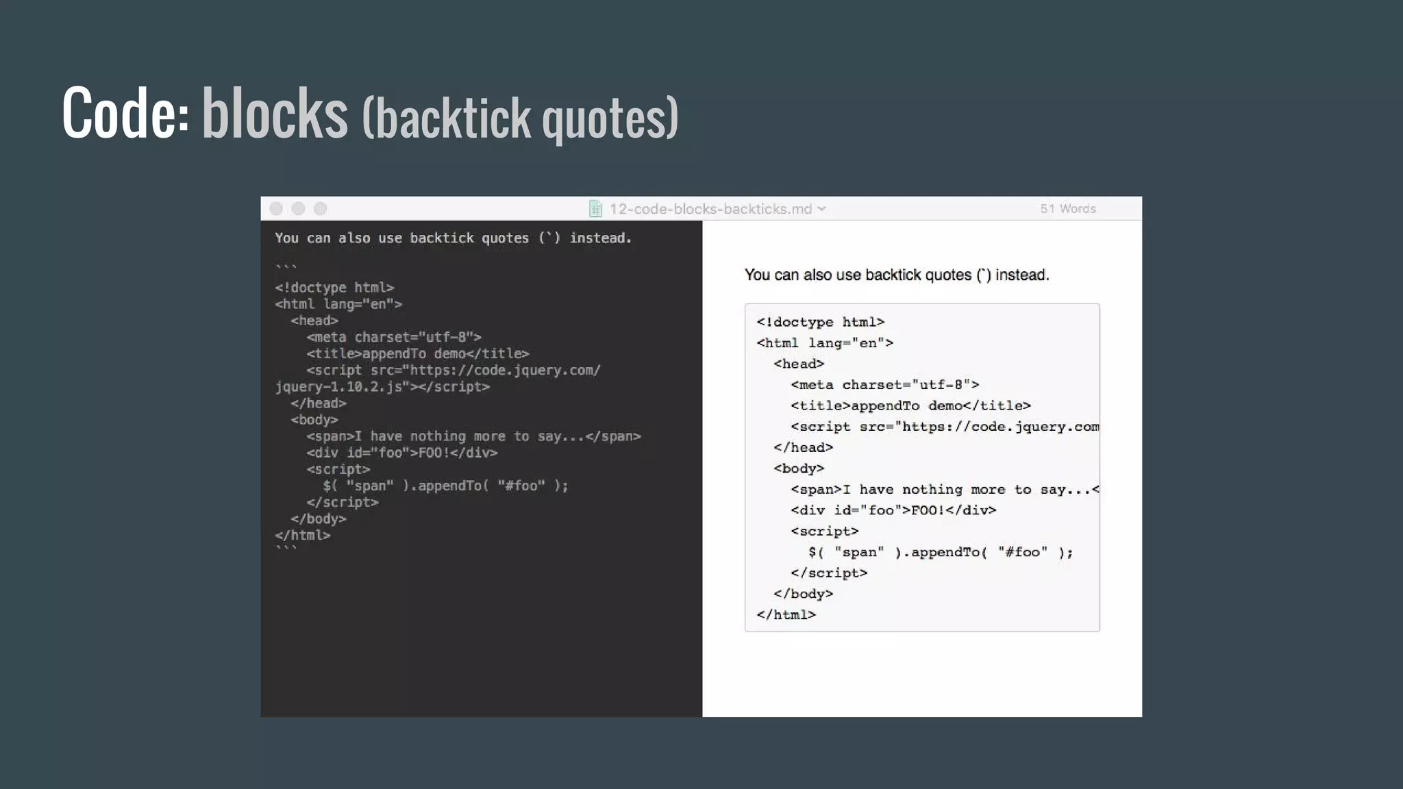 The power of Markdown | PPT