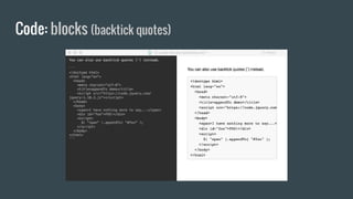 The power of Markdown | PPT