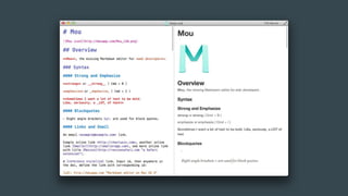 The power of Markdown | PPT