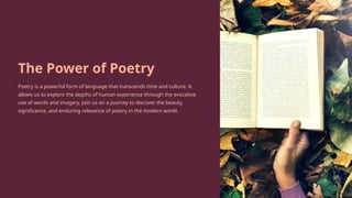 The-Power-of-Poetry.pptxrrddddvdvds drgrg | PPTX
