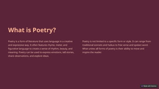 The-Power-of-Poetry.pptxrrddddvdvds drgrg | PPTX