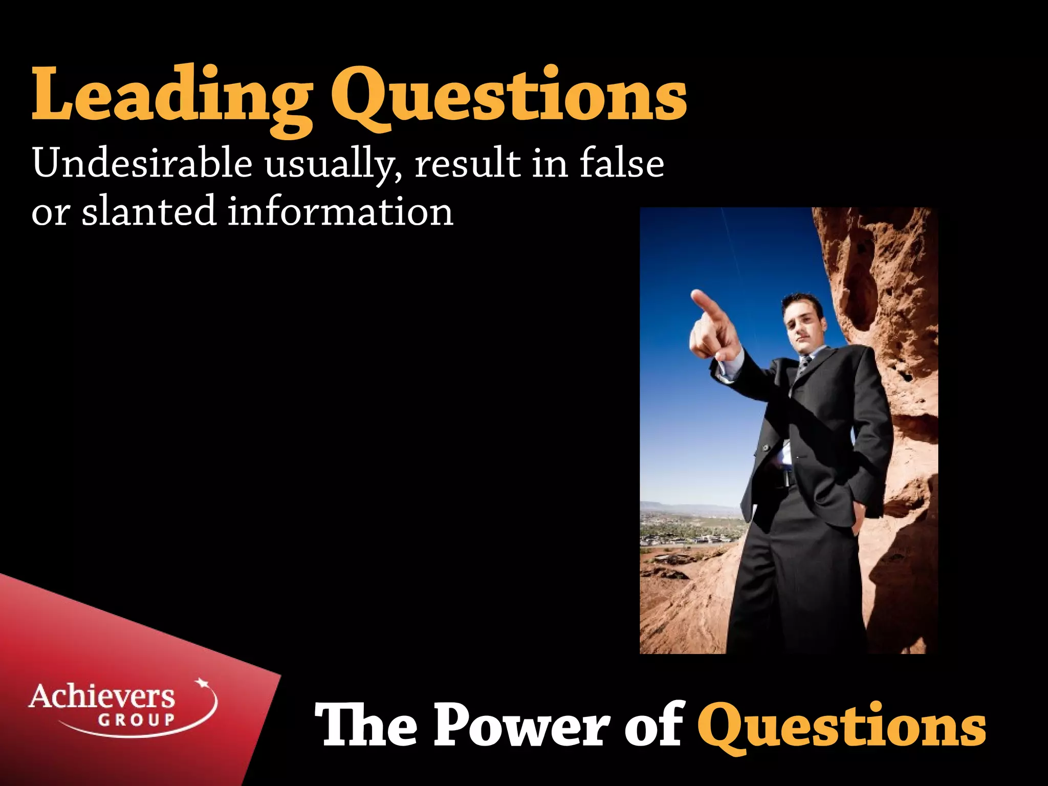 The Power of Questions during the Sales Process | PPT