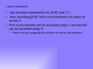 The Power of Regular Expression: use in notepad++ | PPT | Programming Languages | Computing