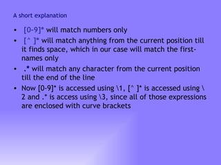 The Power of Regular Expression: use in notepad++ | PPT | Programming Languages | Computing