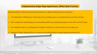 The Power of Single-Page Applications (SPAs) - Volga Tigris | PPT
