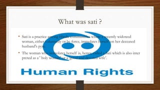 The practice of sati | PPTX