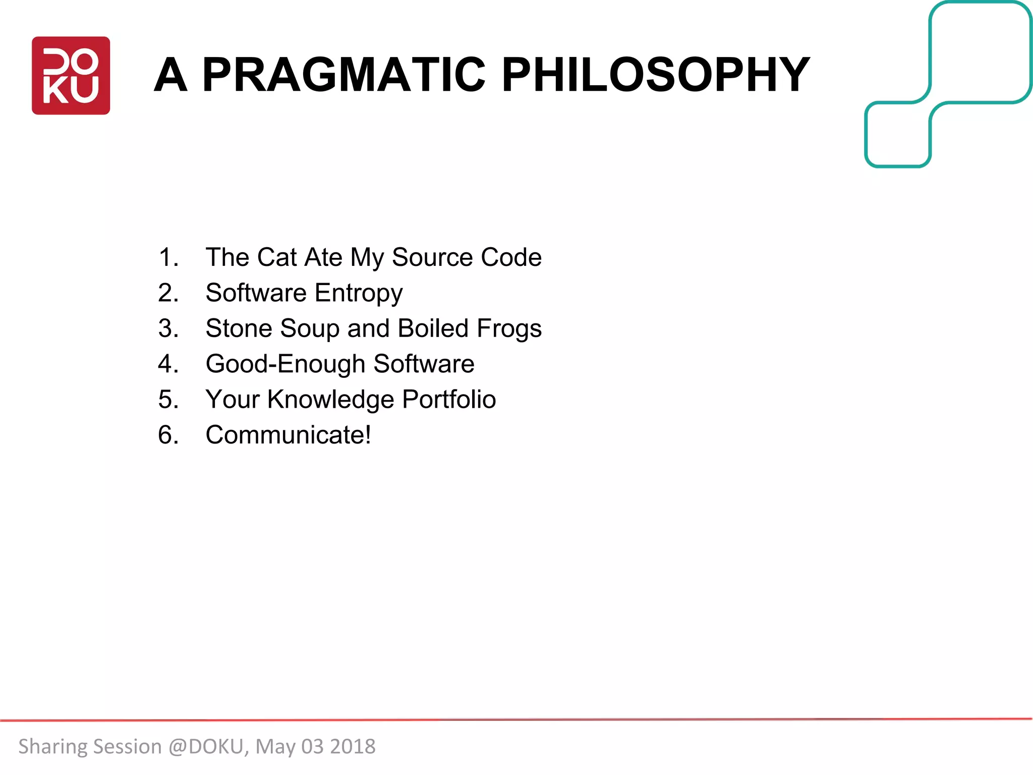 The Pragmatic Programmer - Book Review | PDF