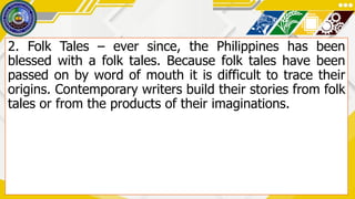 THE PRE SPANISH PERIOD , Philippines literature.pdf