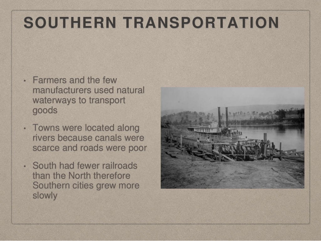 The pre civil war south ppt