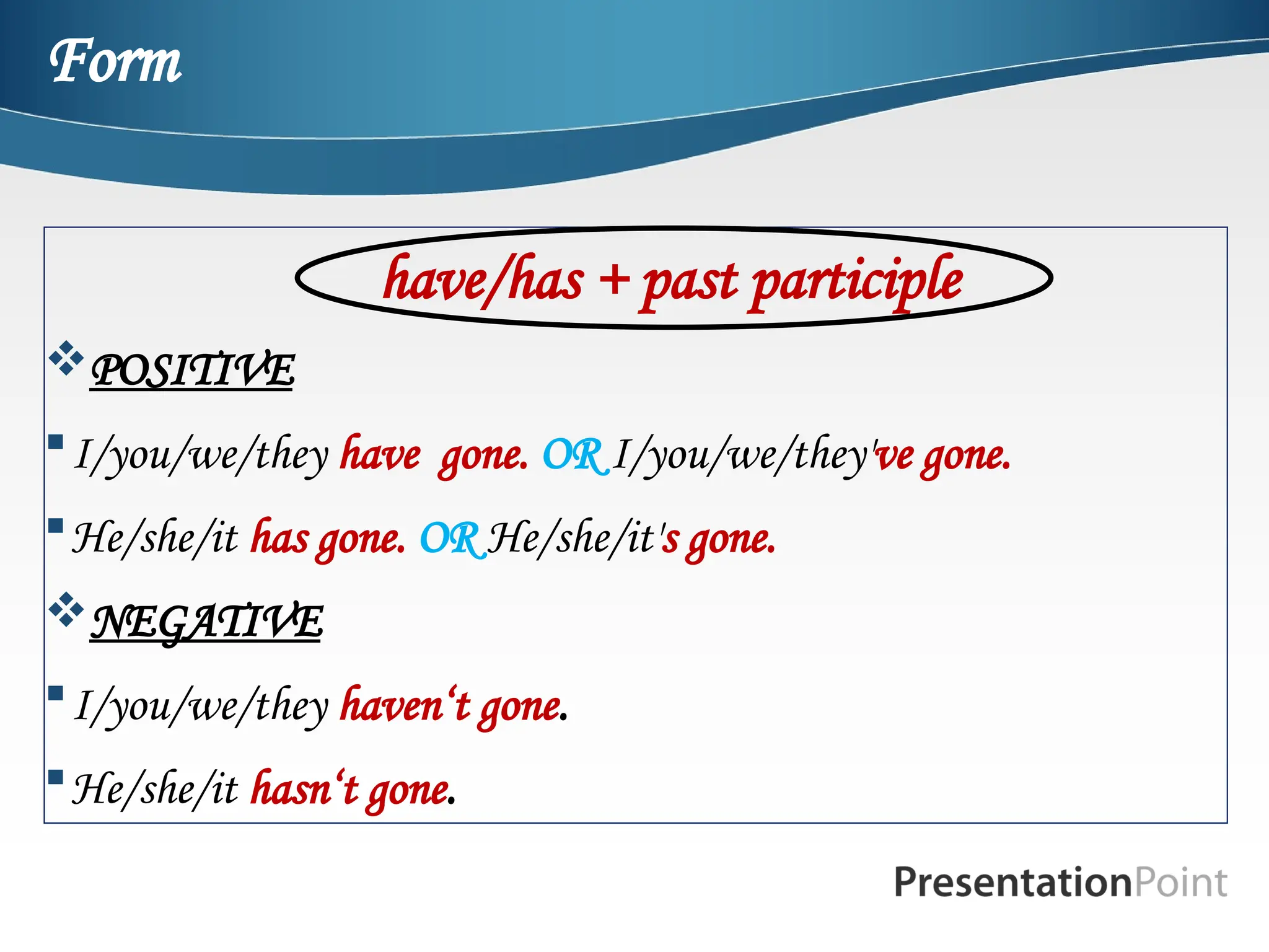 the-present-perfect-tense.ppt introduction of verb tenses | PPT