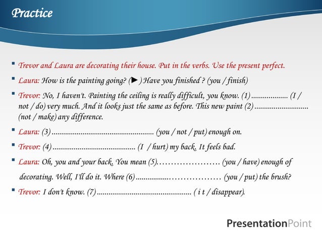 the-present-perfect-tense.ppt introduction of verb tenses | PPT