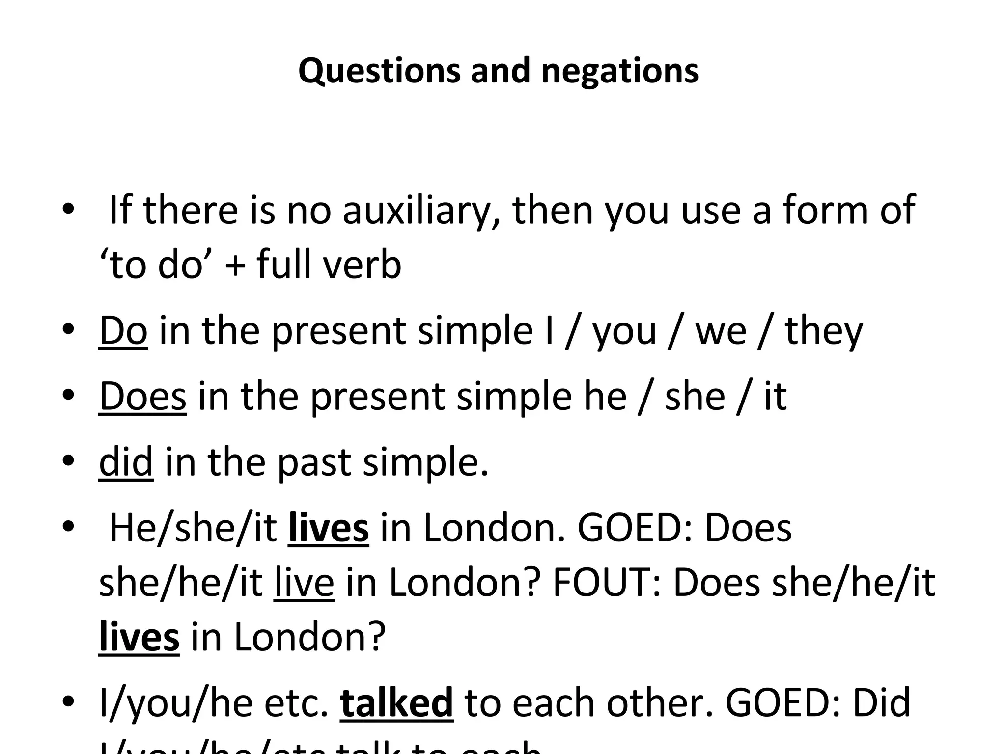 The Present Simple | PPS