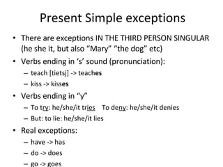 The Present Simple | PPT