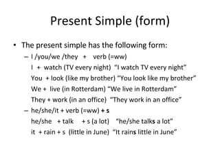 The Present Simple | PPT