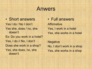 The present-simple-tense | PPTX