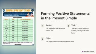 The Present Simple Tense: A Guide for English Learners | PDF