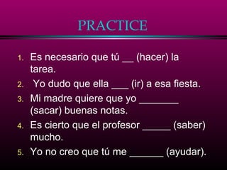 The present-subjunctive | PPT