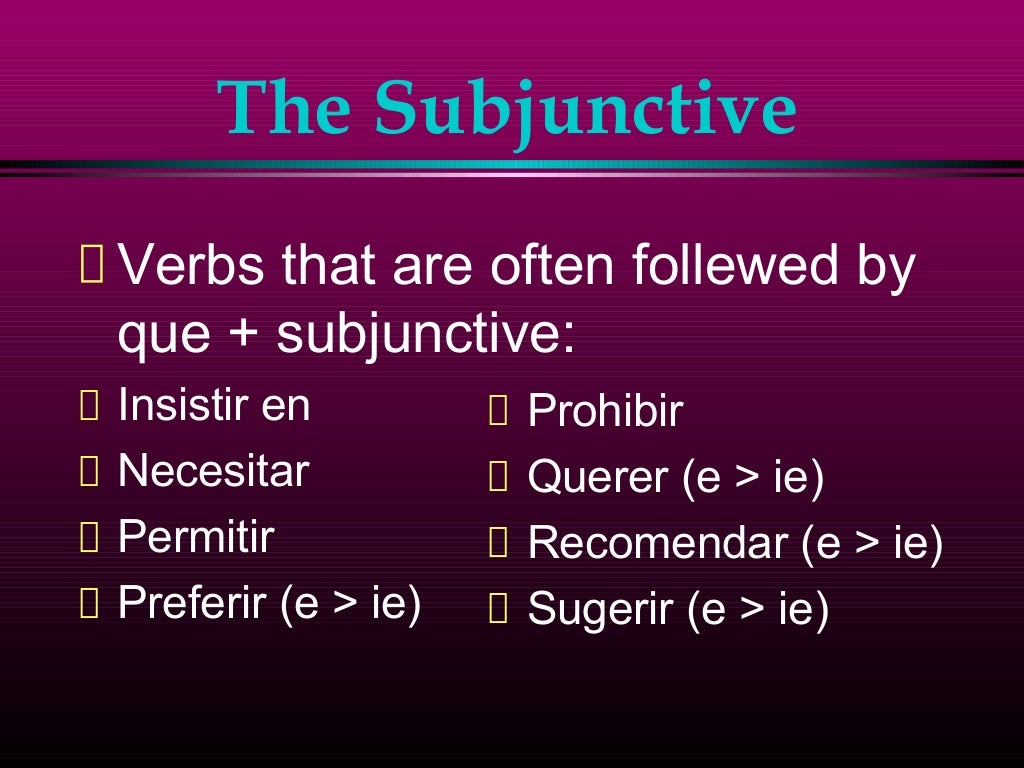 Present Of Subjunctive Examples – JVTP