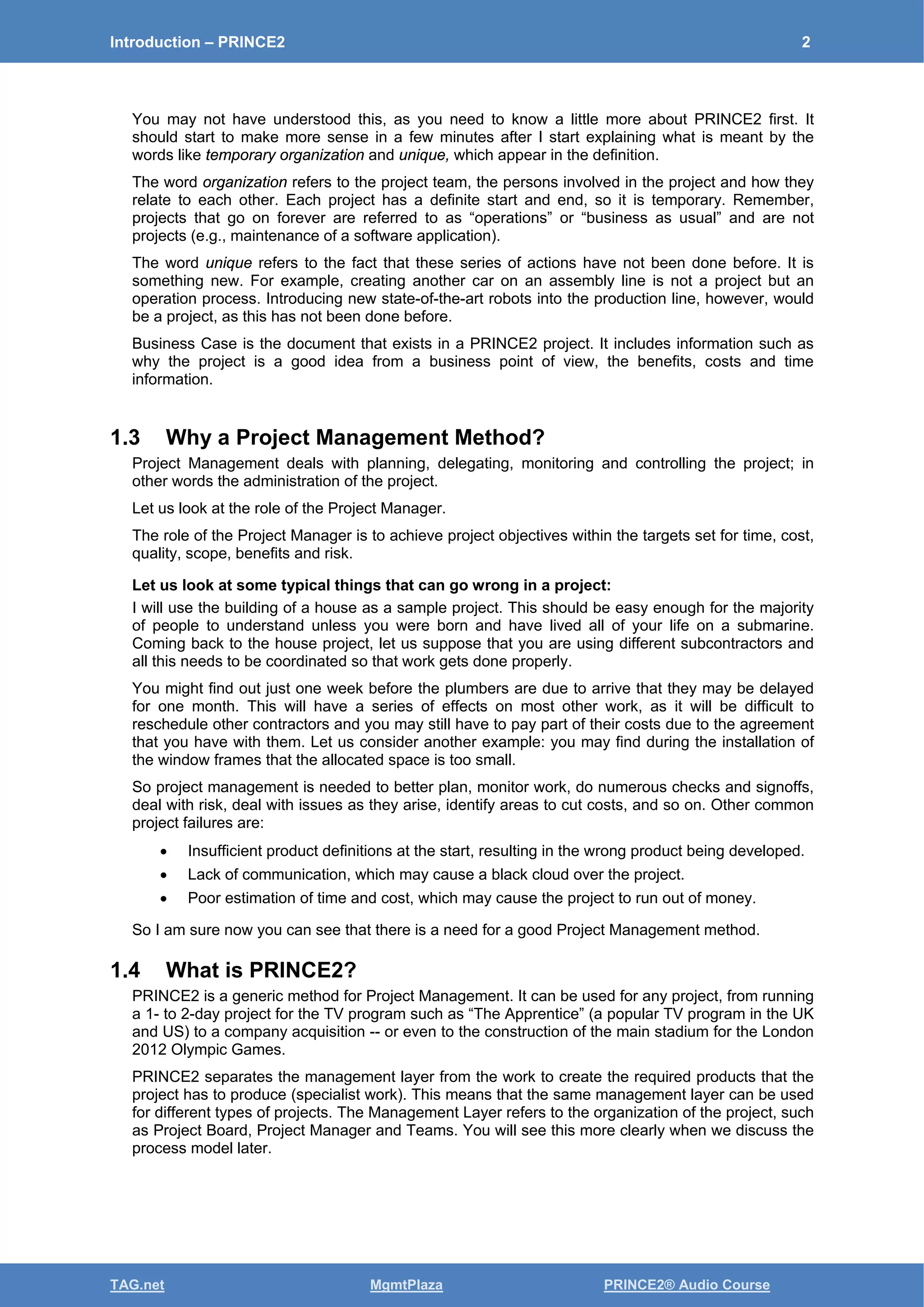 The prince2-training-manual-sample | PDF