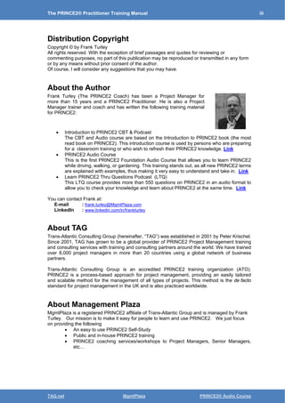 The prince2-training-manual-sample | PDF