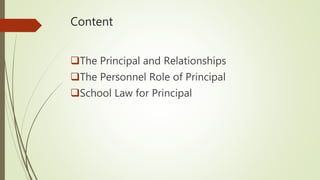 The principal-and-relationships | PPTX