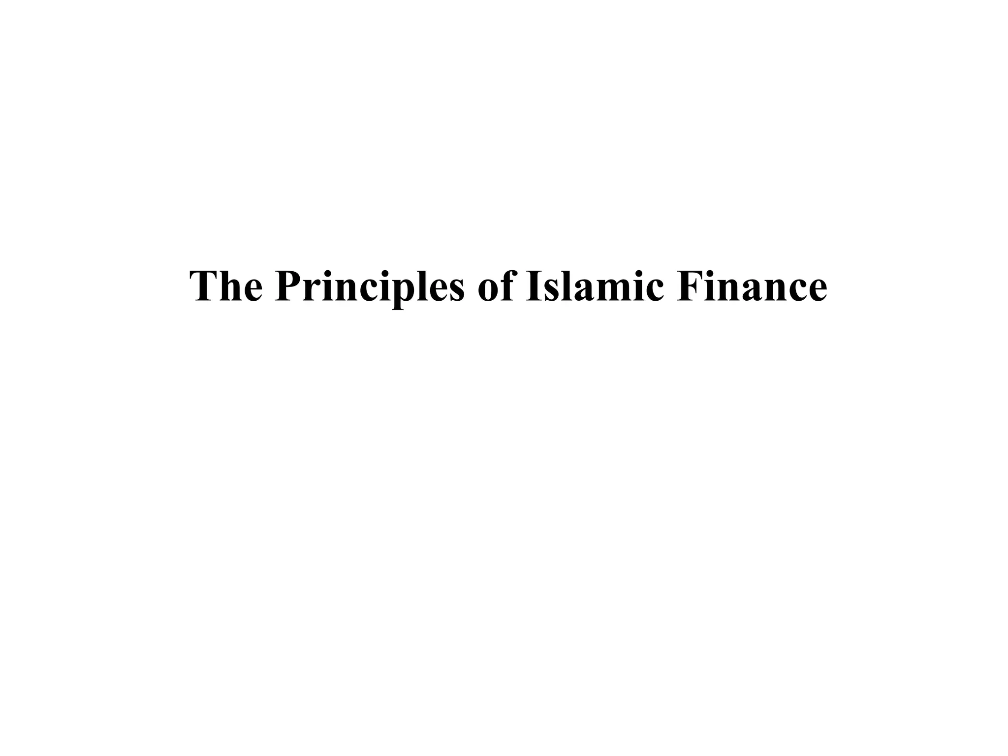 The principles-of-islamic-finance | PPT