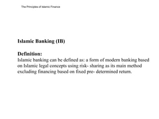 The principles-of-islamic-finance | PPT