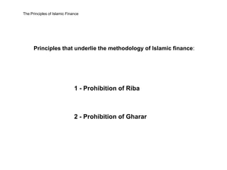The principles-of-islamic-finance | PPT