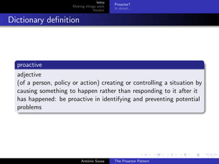 The Proactor Pattern | PPT