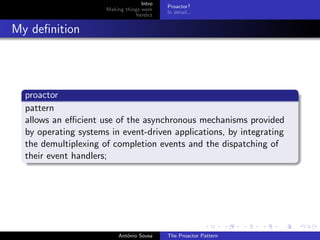 The Proactor Pattern | PPT