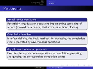 The Proactor Pattern | PPT