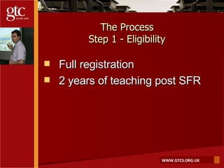 The Process of GTCS Registration | PPT