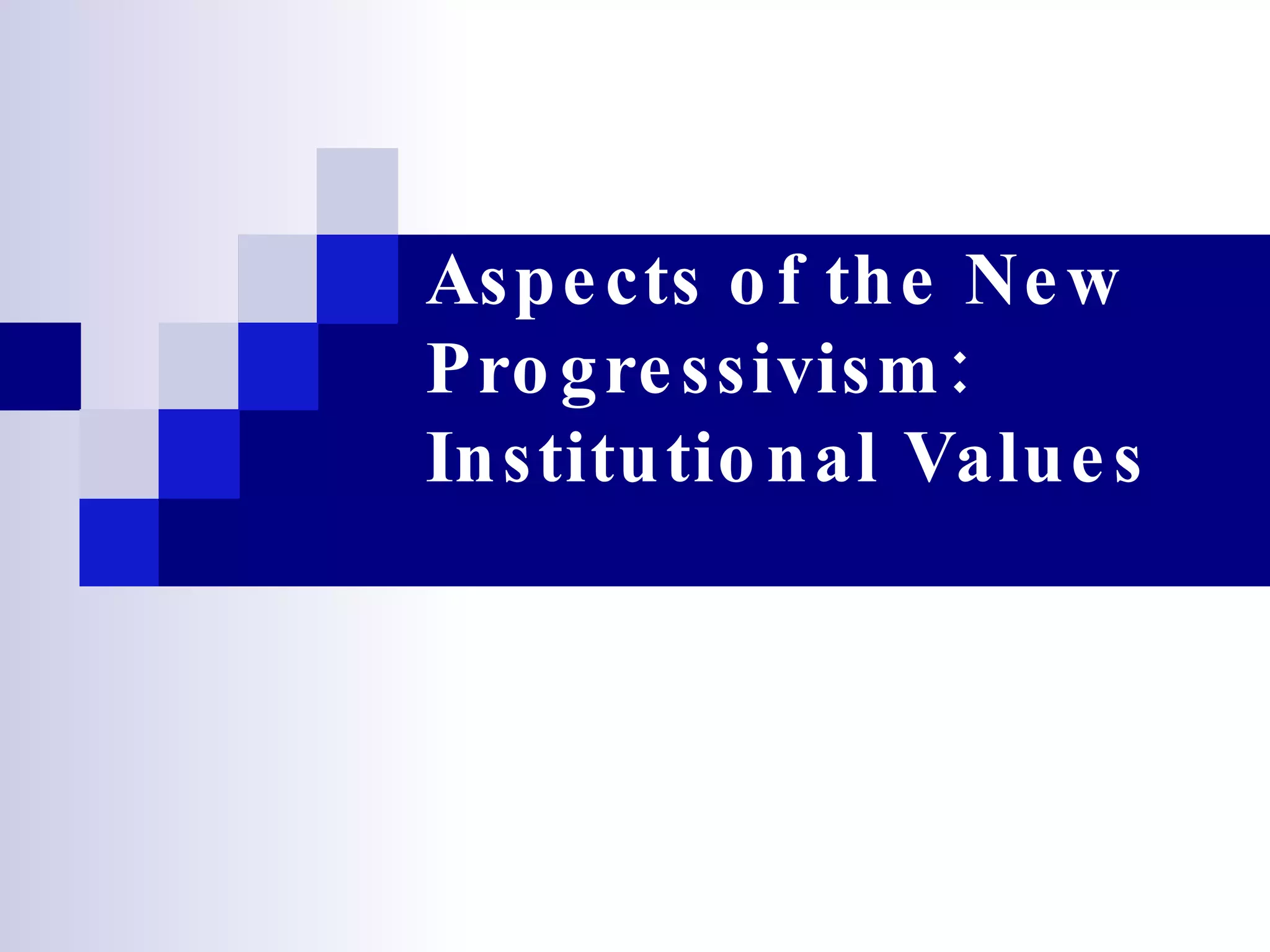 The Progressive Education Tradition | PPT