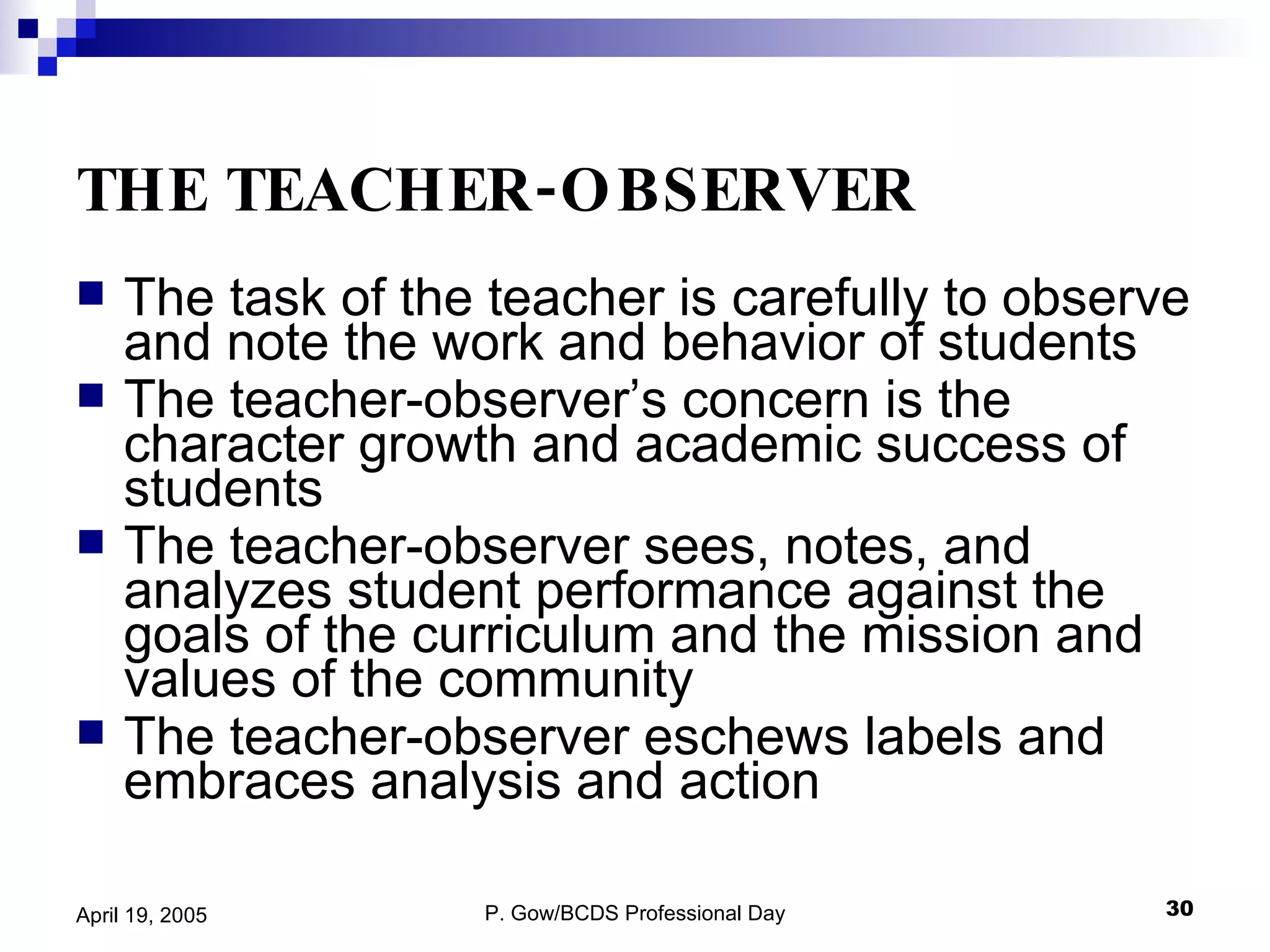 The Progressive Education Tradition | PPT