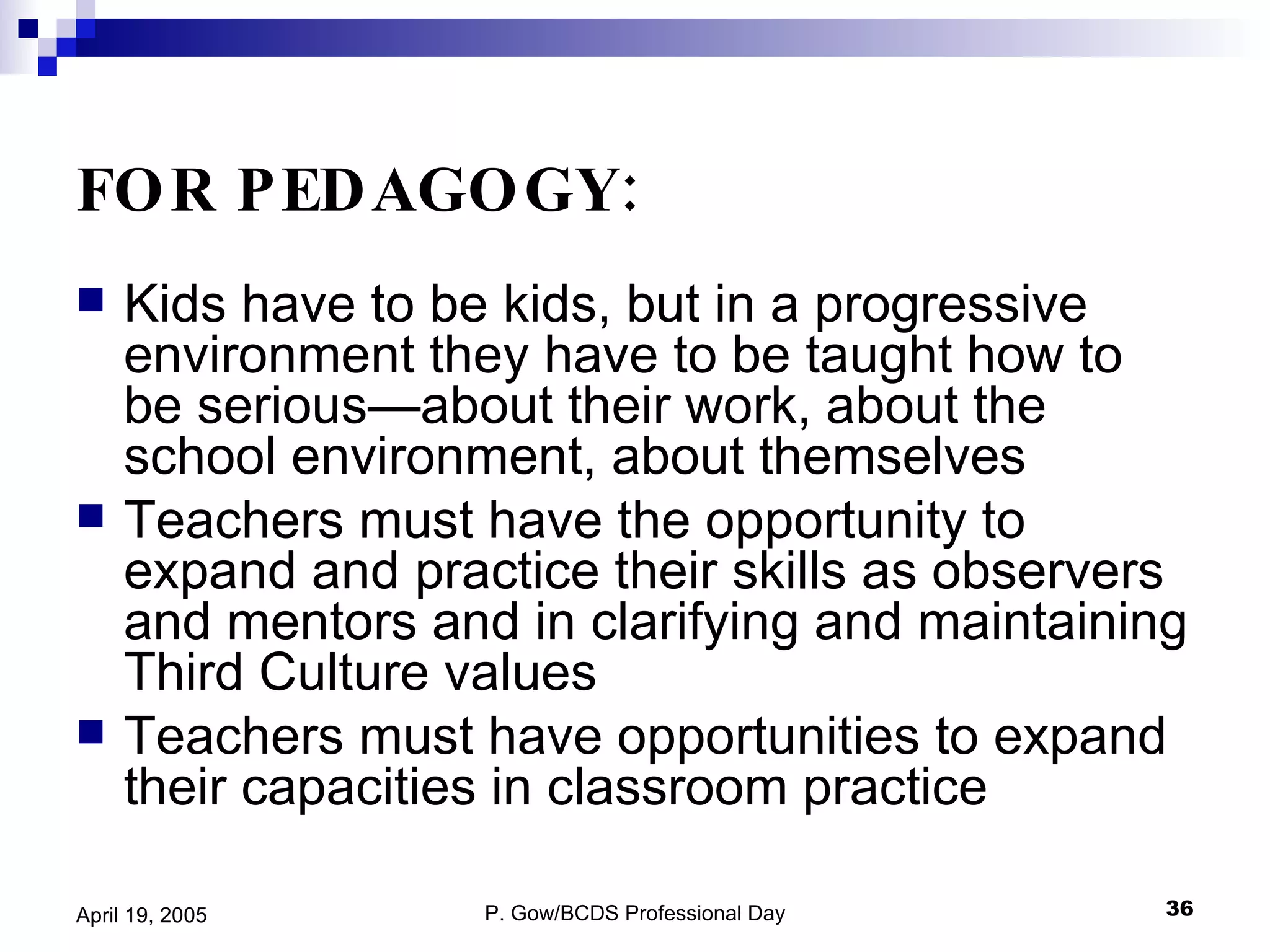 The Progressive Education Tradition | PPT