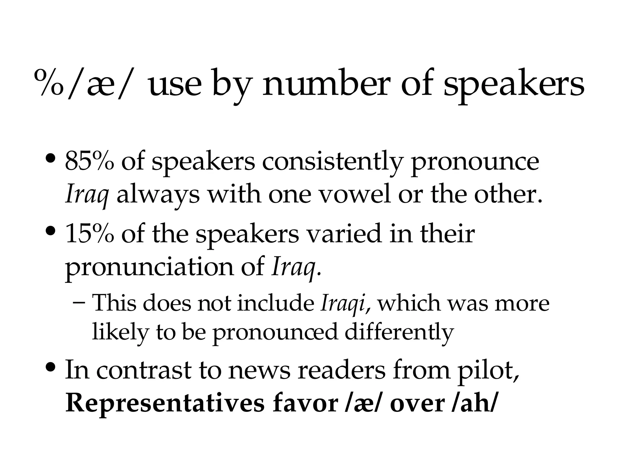 The Pronunciation of Iraq | PPT