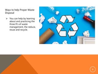 The proper-waste-management | PPTX
