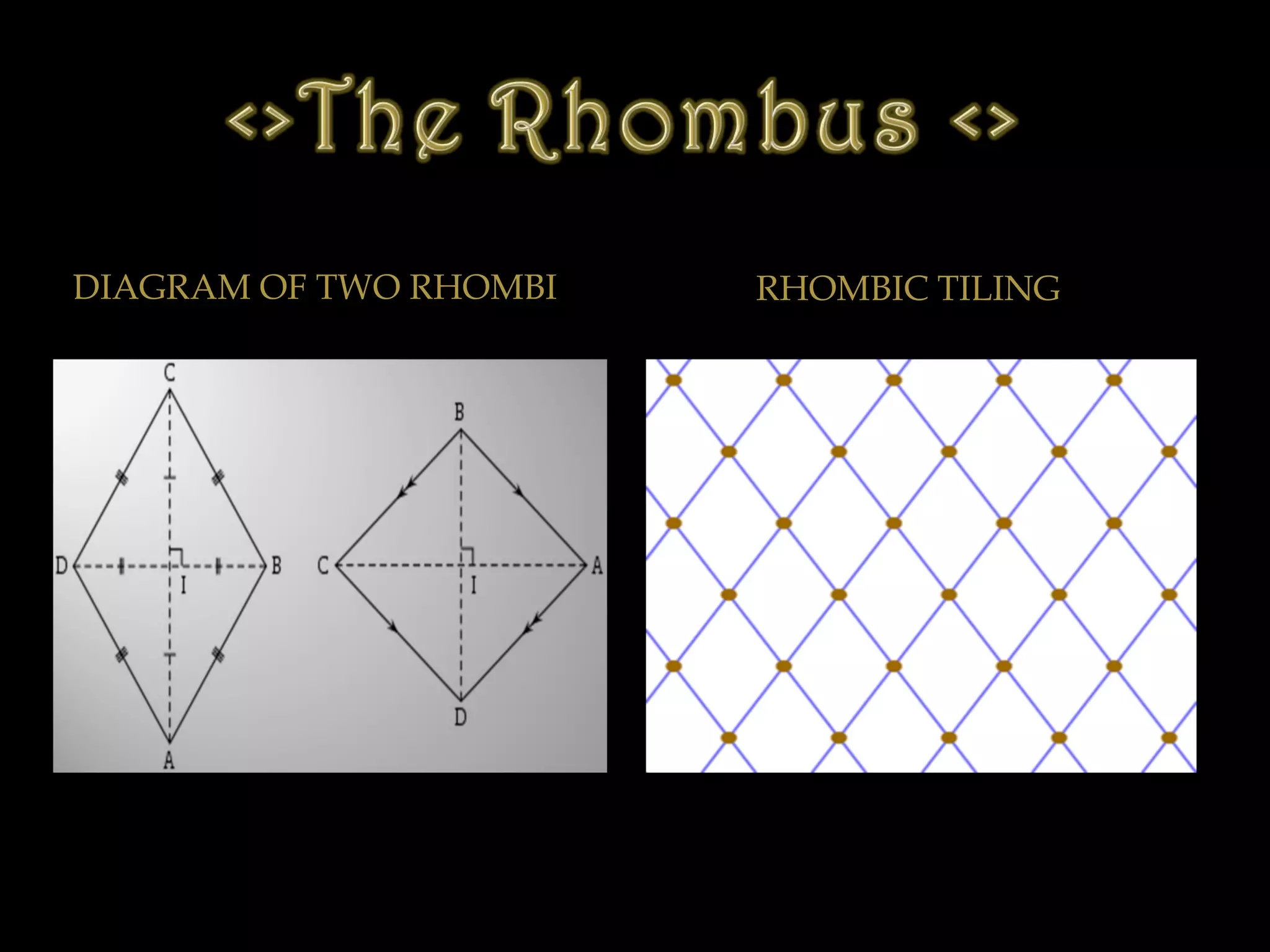 The Properties Of A Rhombus | PPT