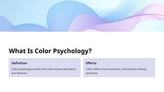 The Psychology of Colors, Understanding Colors and Their Impact on ...
