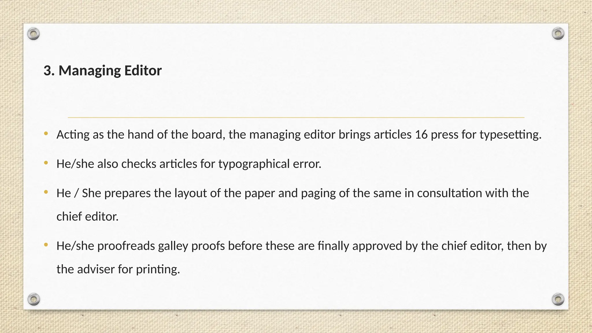 The Publication Staff, Campus Paper, College | PPTX