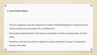 The Publication Staff, Campus Paper, College | PPTX