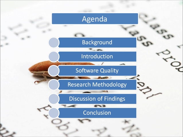 The Pursuit Of Defect Reduction | PPT