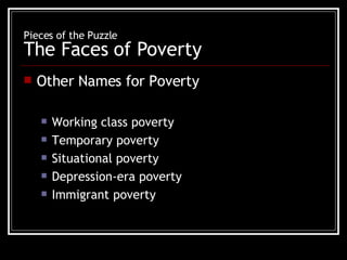 The Puzzle of Povery | PPT