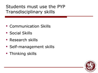 The PYP Exhibition Parent Presentation | PPT