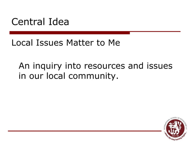 The PYP Exhibition Parent Presentation | PPT