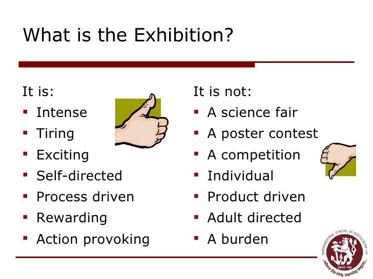 The PYP Exhibition Parent Presentation