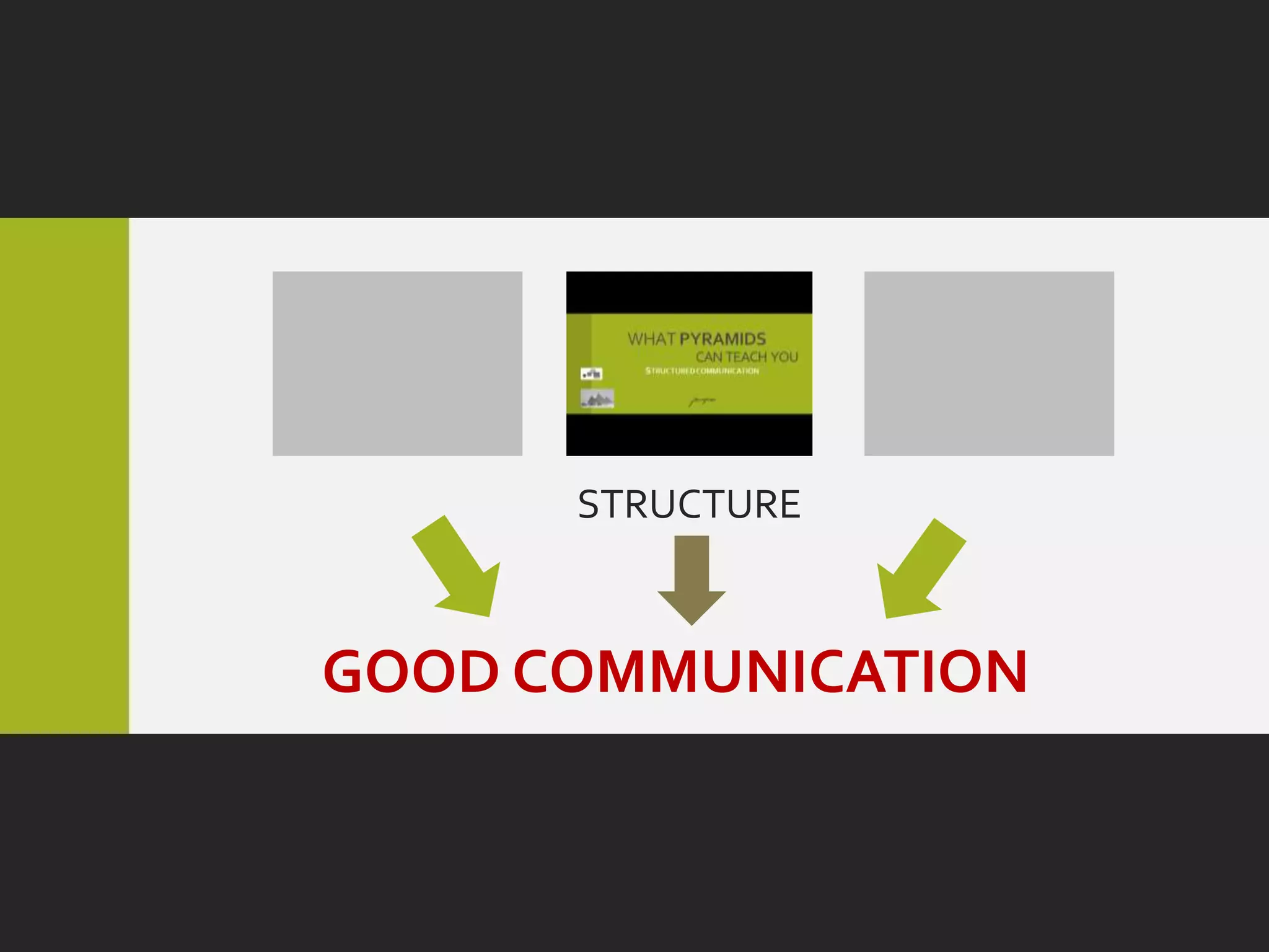 The Pyramid Principle - for structured communication | PPSX