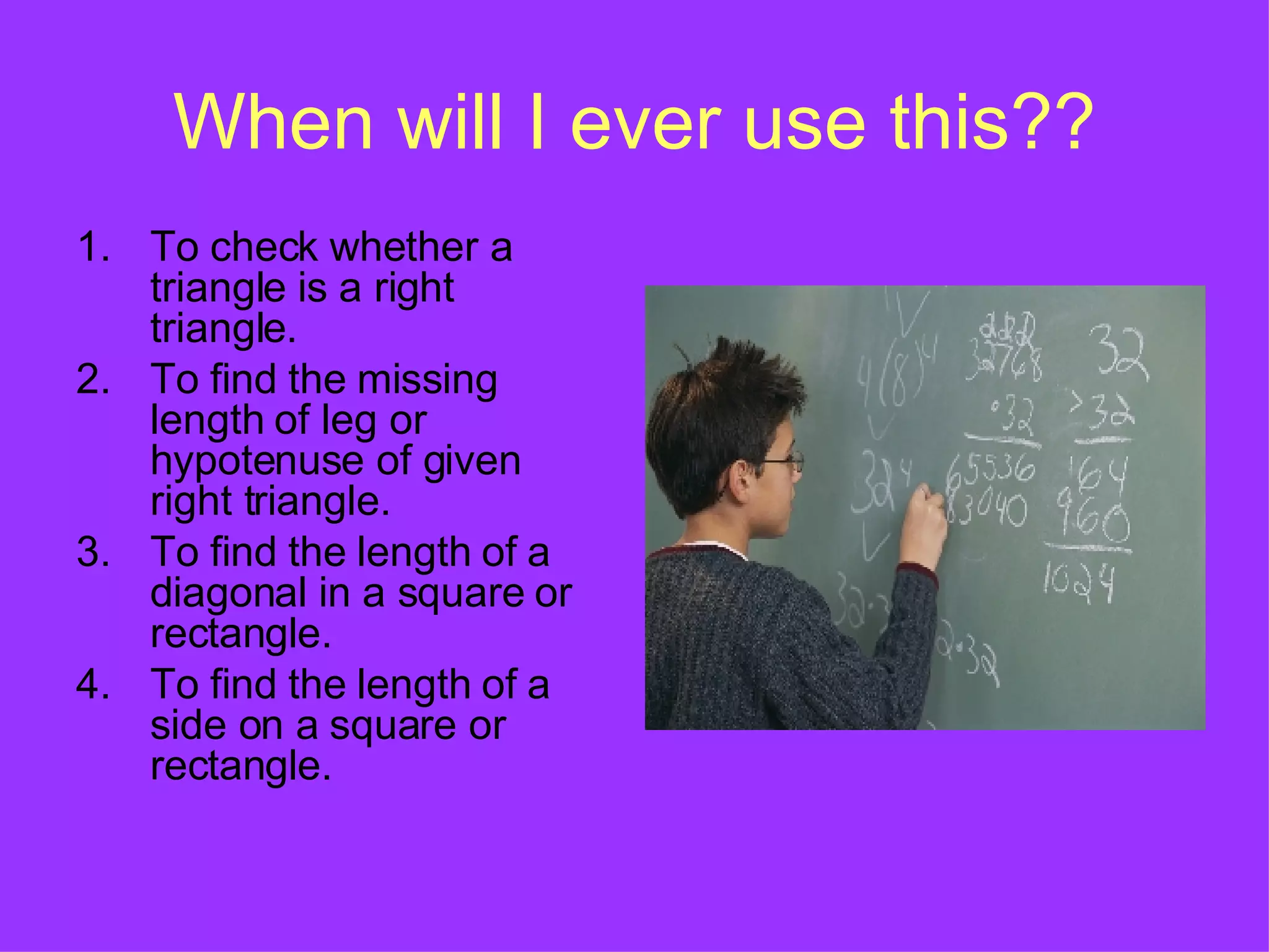 The Pythagorean Theorem | PPT